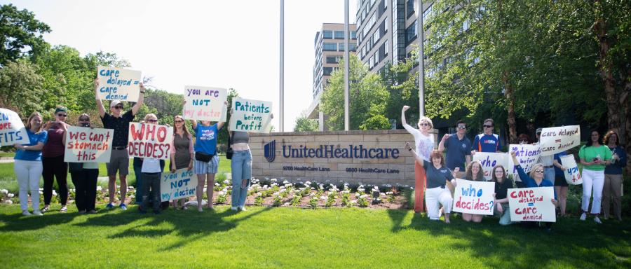We Can’t Stomach This: Foundation Holds Rally at UnitedHealthcare ...